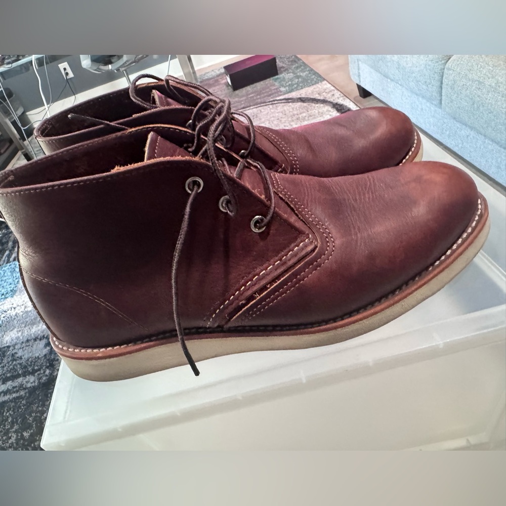 Red Wing Heritage Work Chukka In Brown Leather - Gem